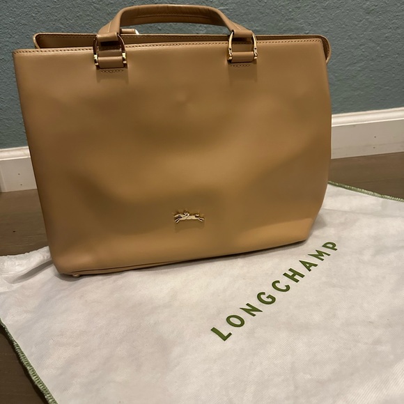 Longchamp | Bags | Longchamp Beige Honore Tote Bag | Poshmark